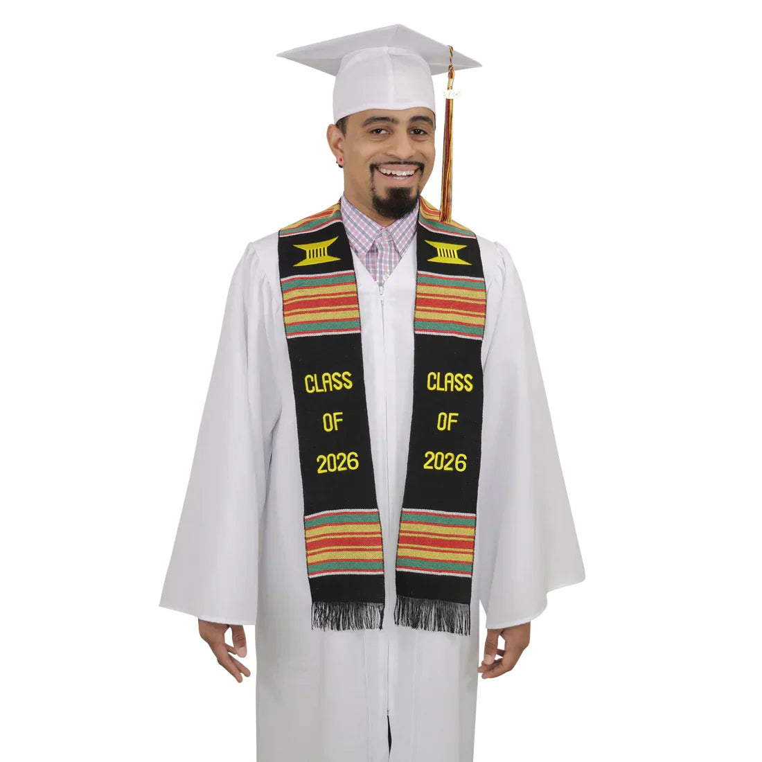 Class of 2025/2026 Kente Cloth Graduation Stole – Stoles Canada